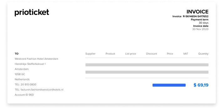 Reporting & Accounting - Prioticket
